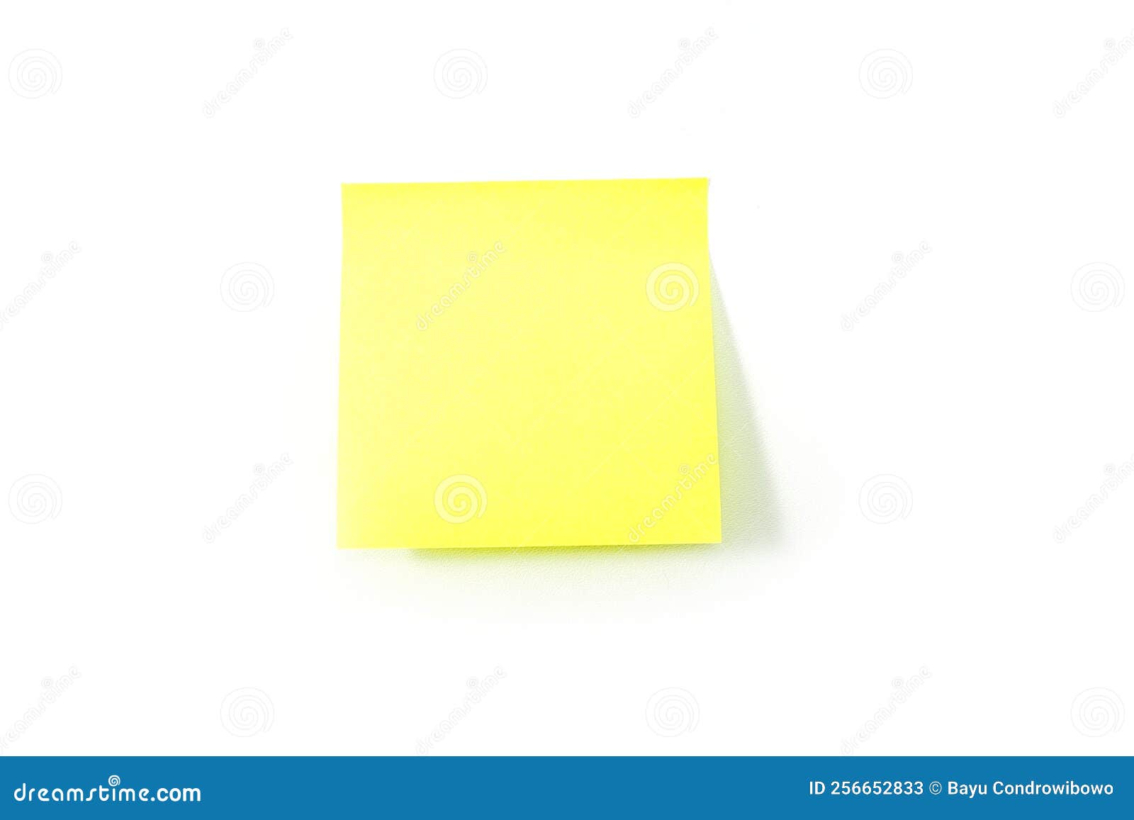 Yellow Sticky Notes Isolated on a White Background Stock Image - Image ...