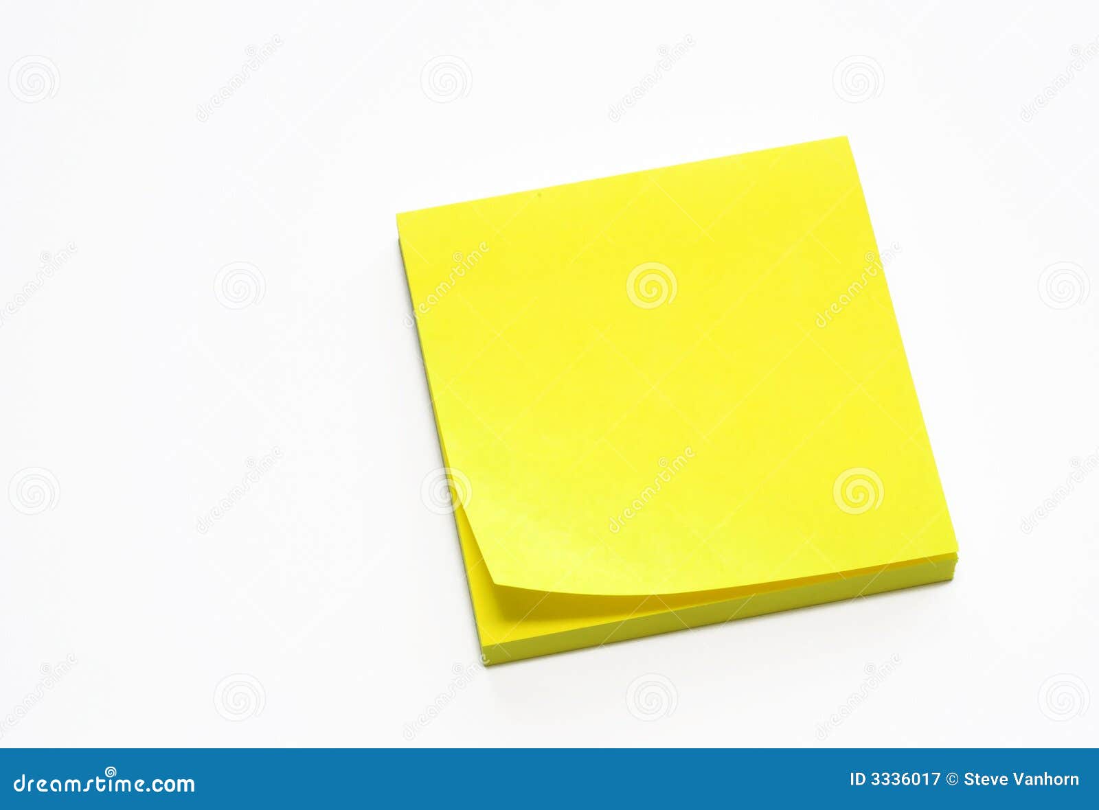 Yellow sticky pad stock image. Image of object, white - 3336017