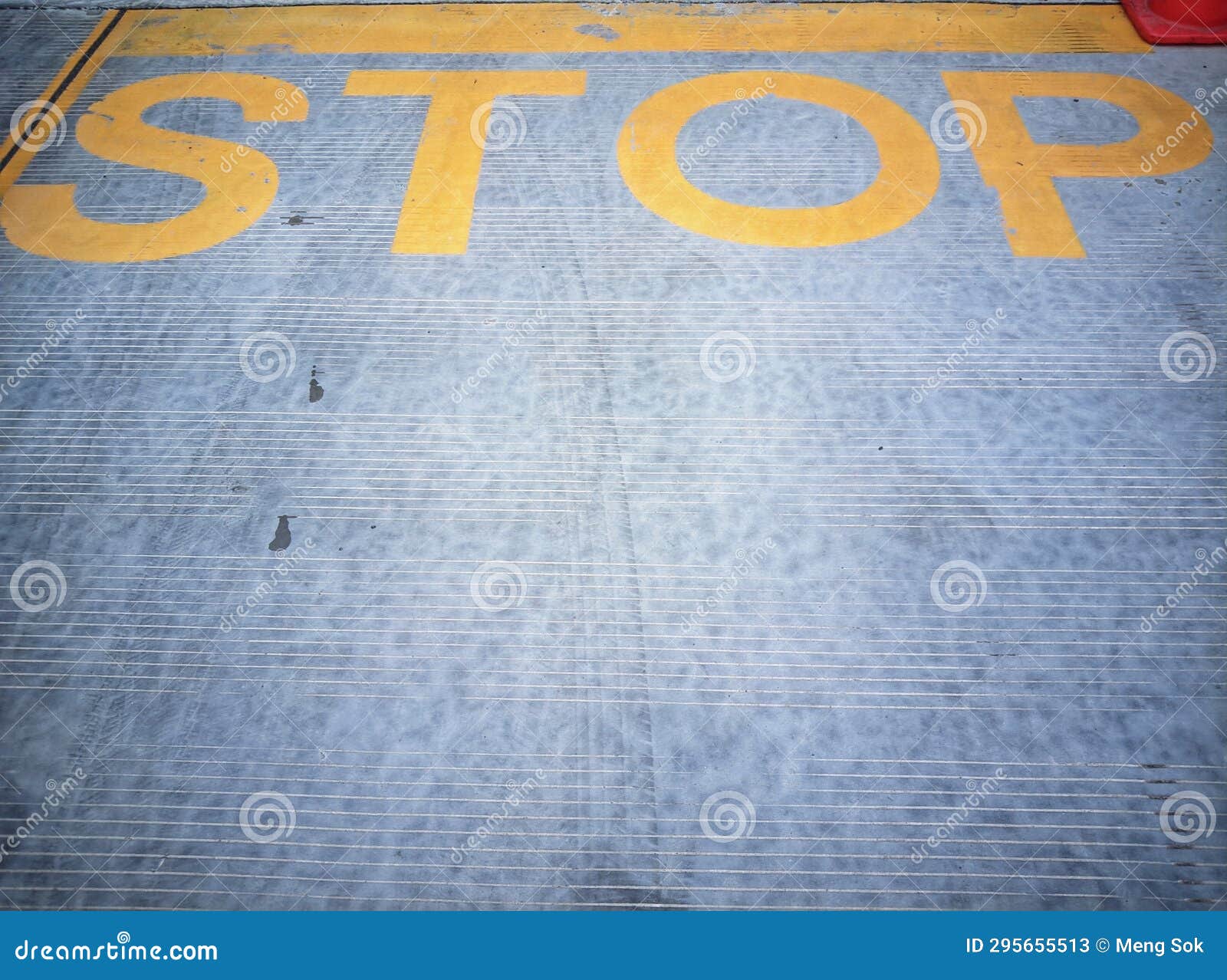 A Yellow Stop Sign Sitting on the Side of a Road with Stop Sign. Stock ...