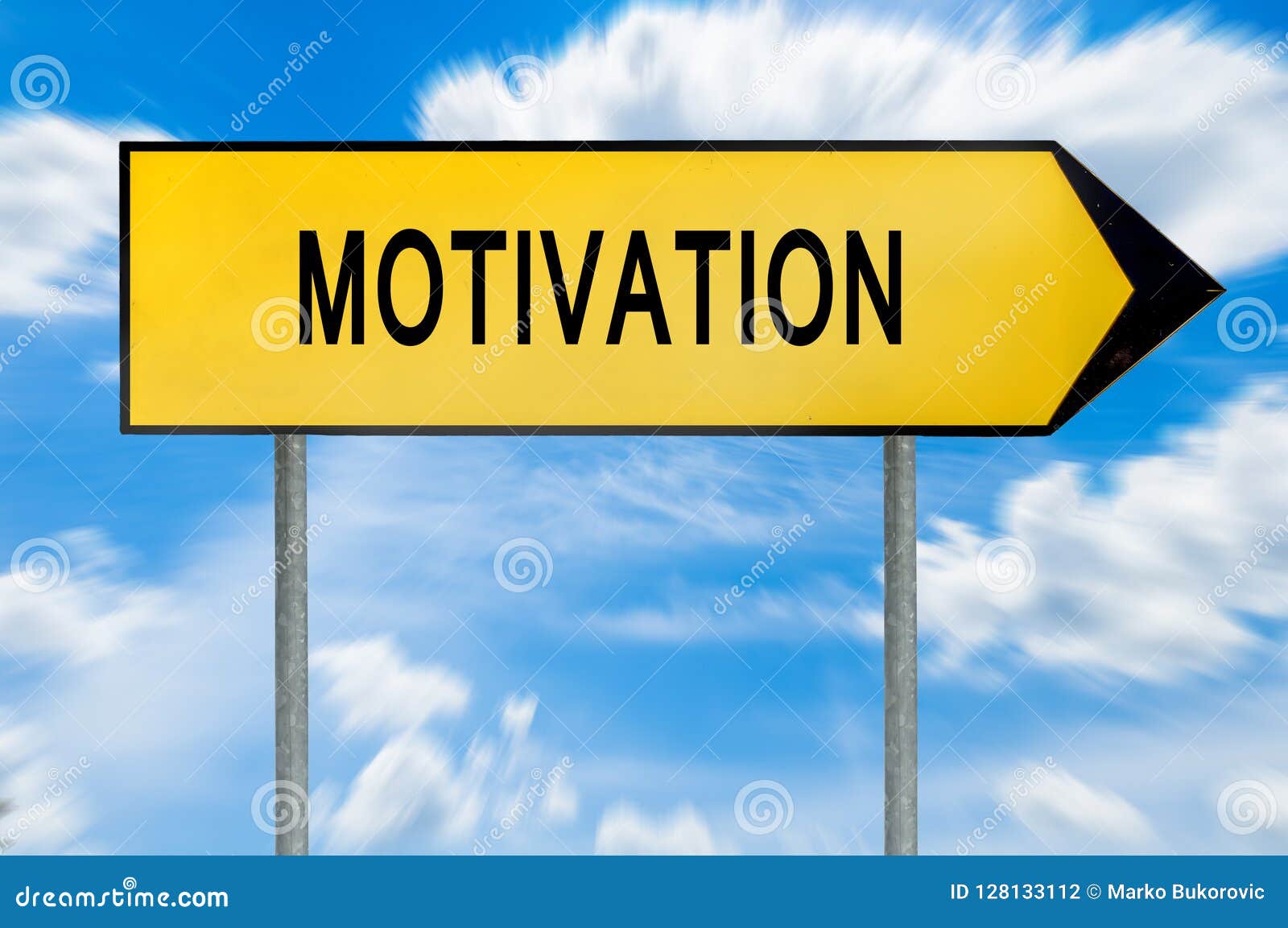 The Concept Of Motivation, Work. The Words HARD WORK In The Center On A ...