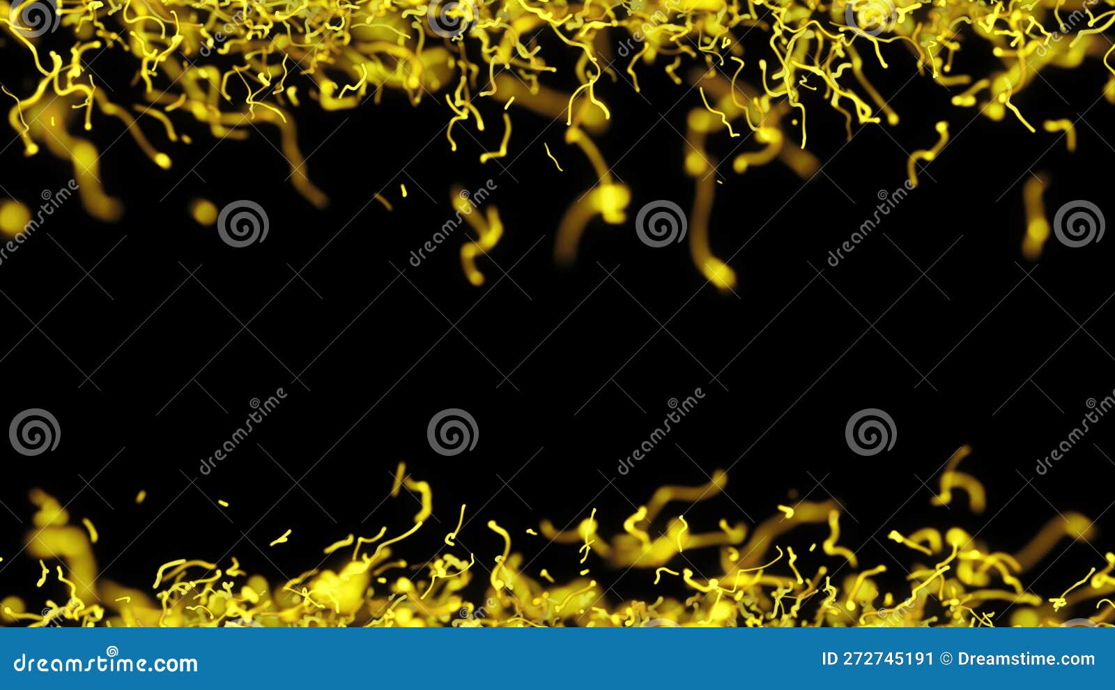 Vibrant Yellow Strings Frame Stock Illustration - Illustration of ...