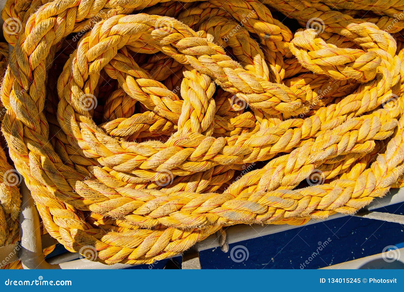Yellow Strings of Long Twisted Threads in Philipsburg, Sint Maarten ...
