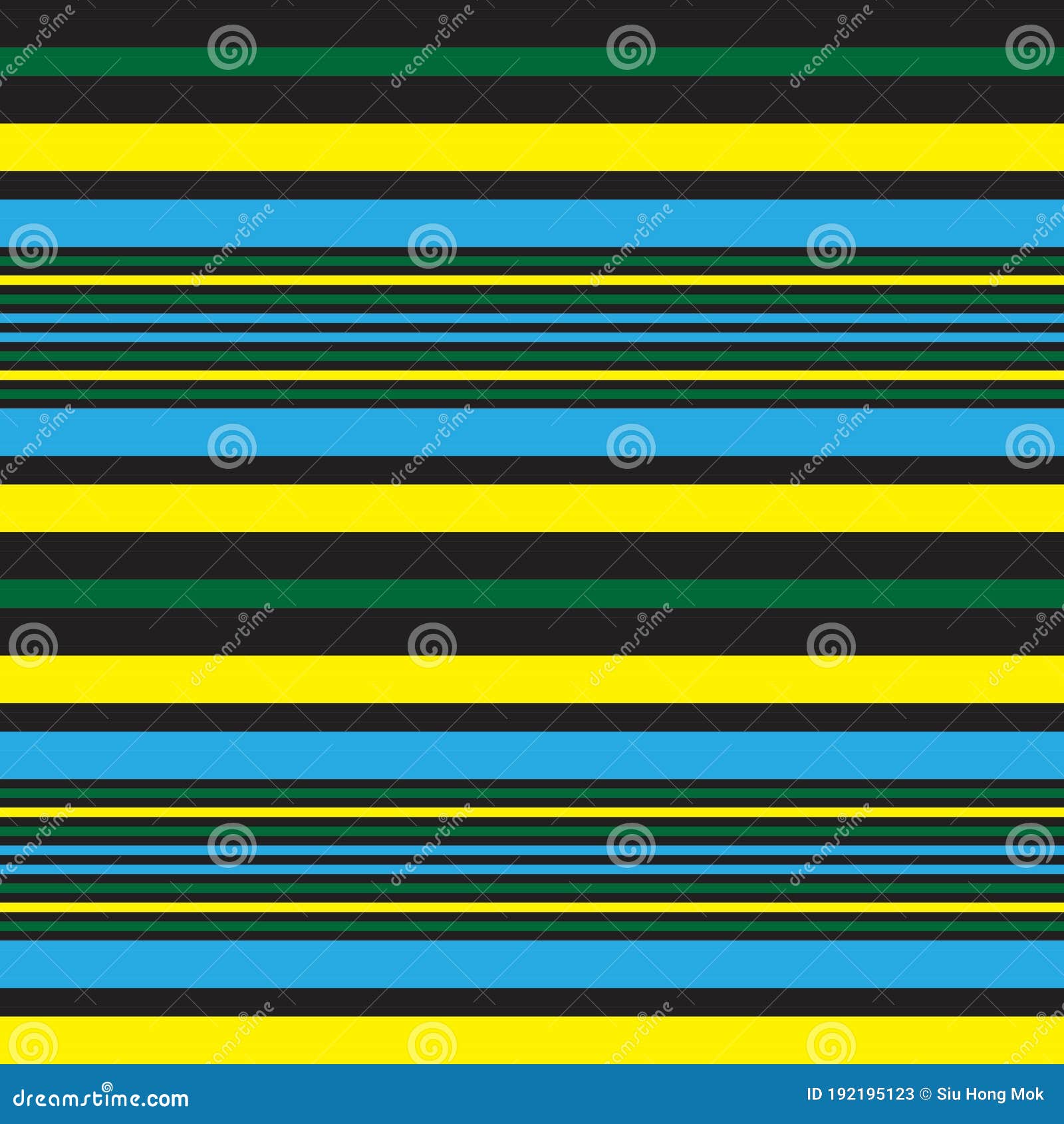Yellow Stripe Seamless Pattern Background in Horizontal Style Stock ...