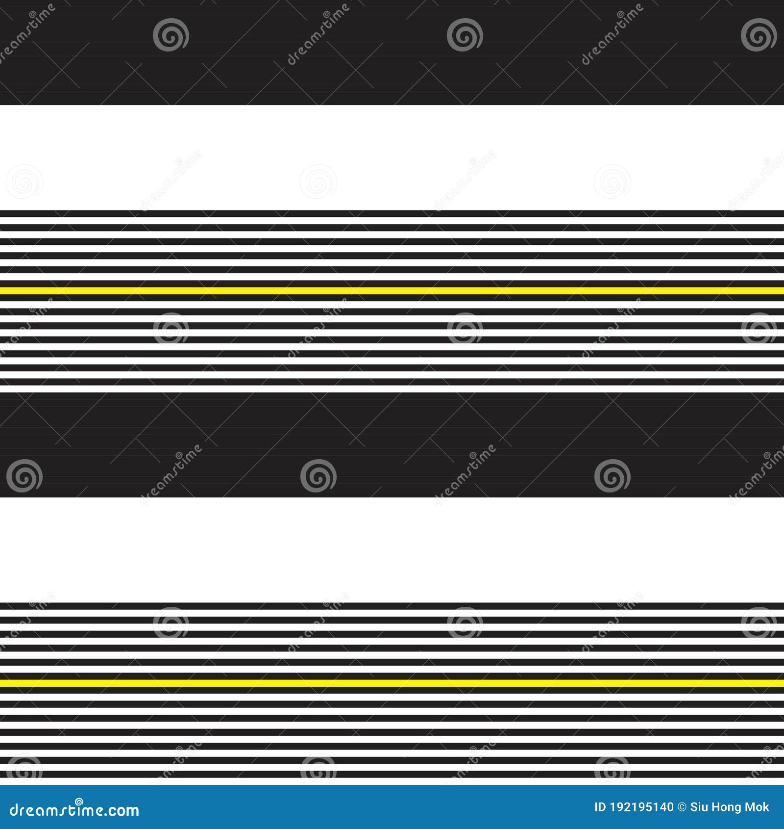 Yellow Stripe Seamless Pattern Background in Horizontal Style Stock ...