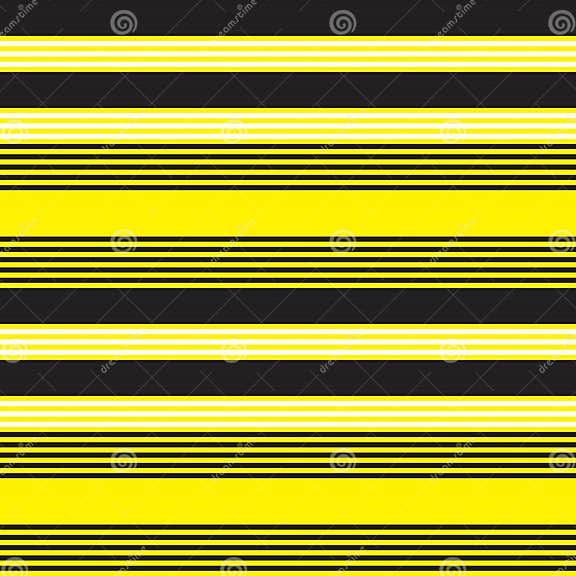Yellow Stripe Seamless Pattern Background in Horizontal Style Stock ...