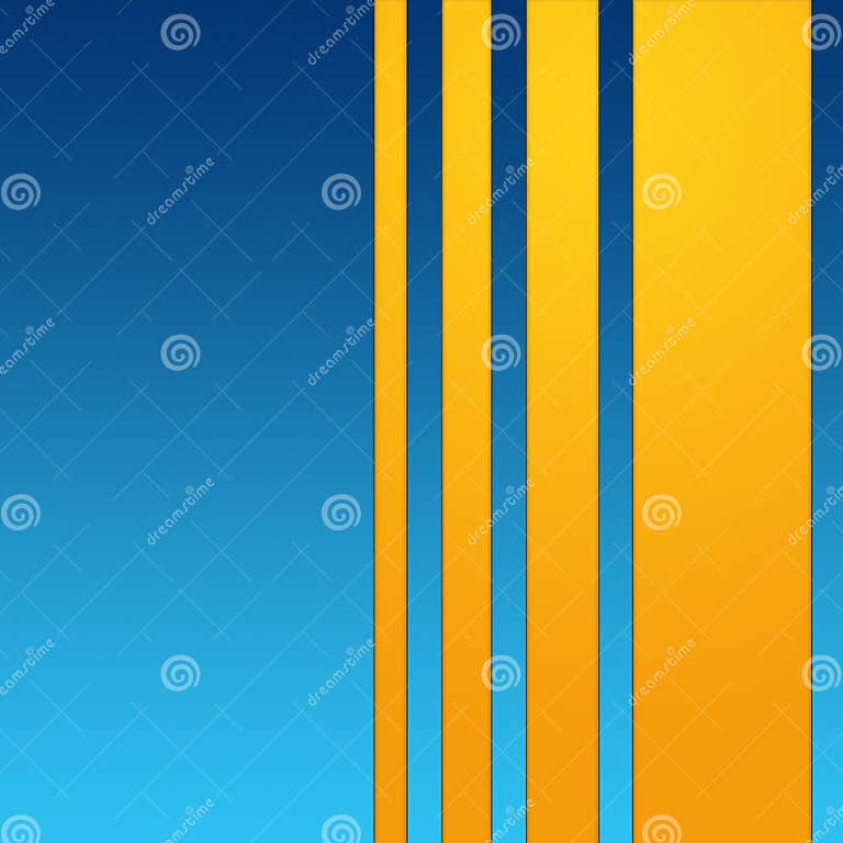 Yellow Stripes on Blue Background, High Resolution Illustration Stock ...