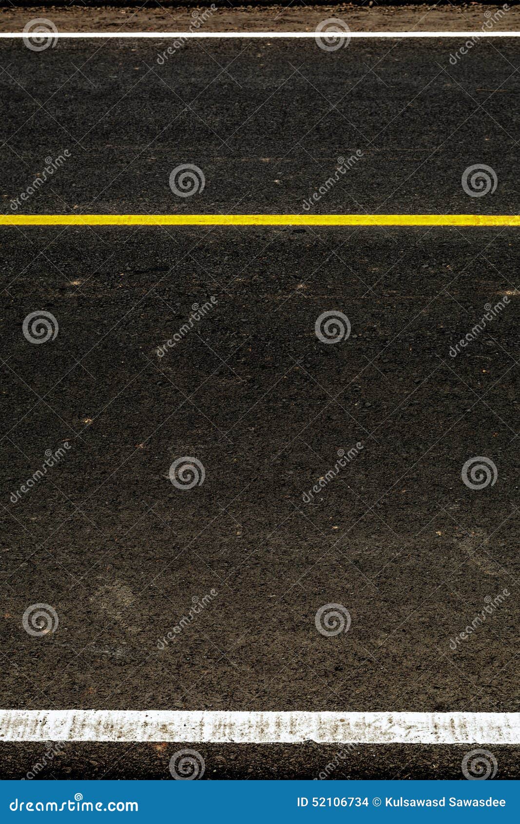 Yellow stripes on the road stock photo. Image of sign - 52106734