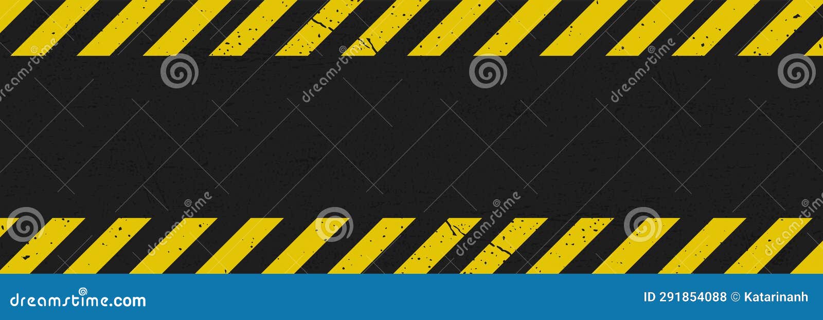 Yellow Stripped on Black Background. Grunge Long Plaque with Yellow and ...