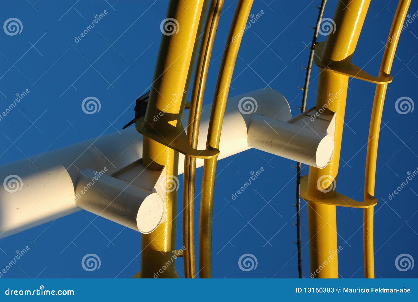 Yellow Structure stock image. Image of freight, curve - 13160383