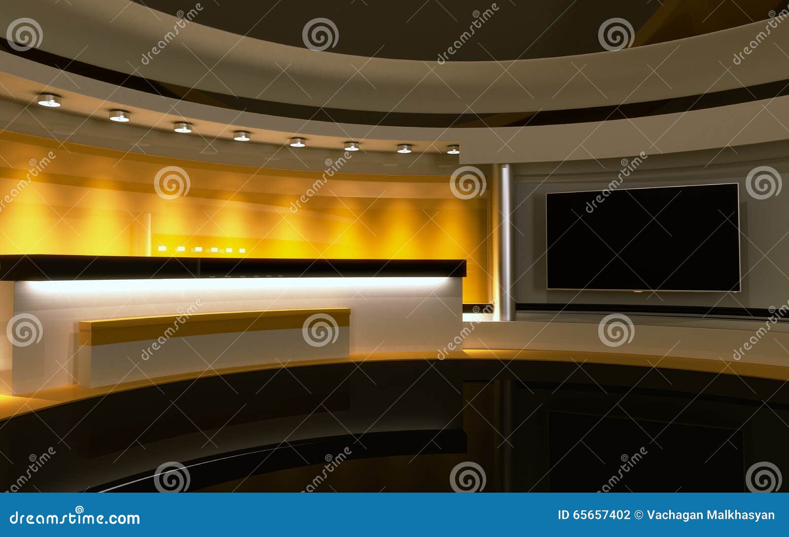 Yellow Studio stock illustration. Illustration of communication - 65657402