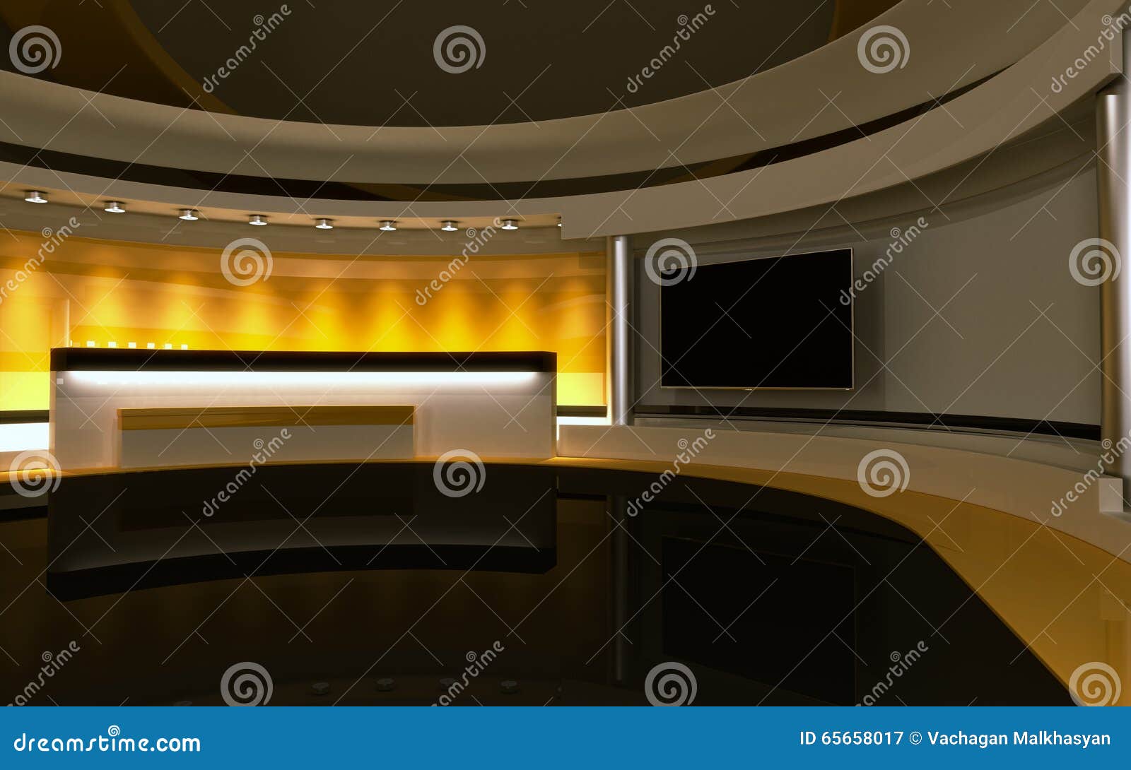 Yellow Studio stock illustration. Illustration of digital - 65658017