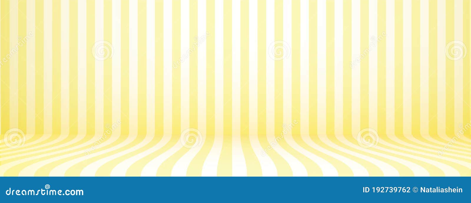 Yellow Studio Background with Stripes, Horizontal, Retro Style Stock ...