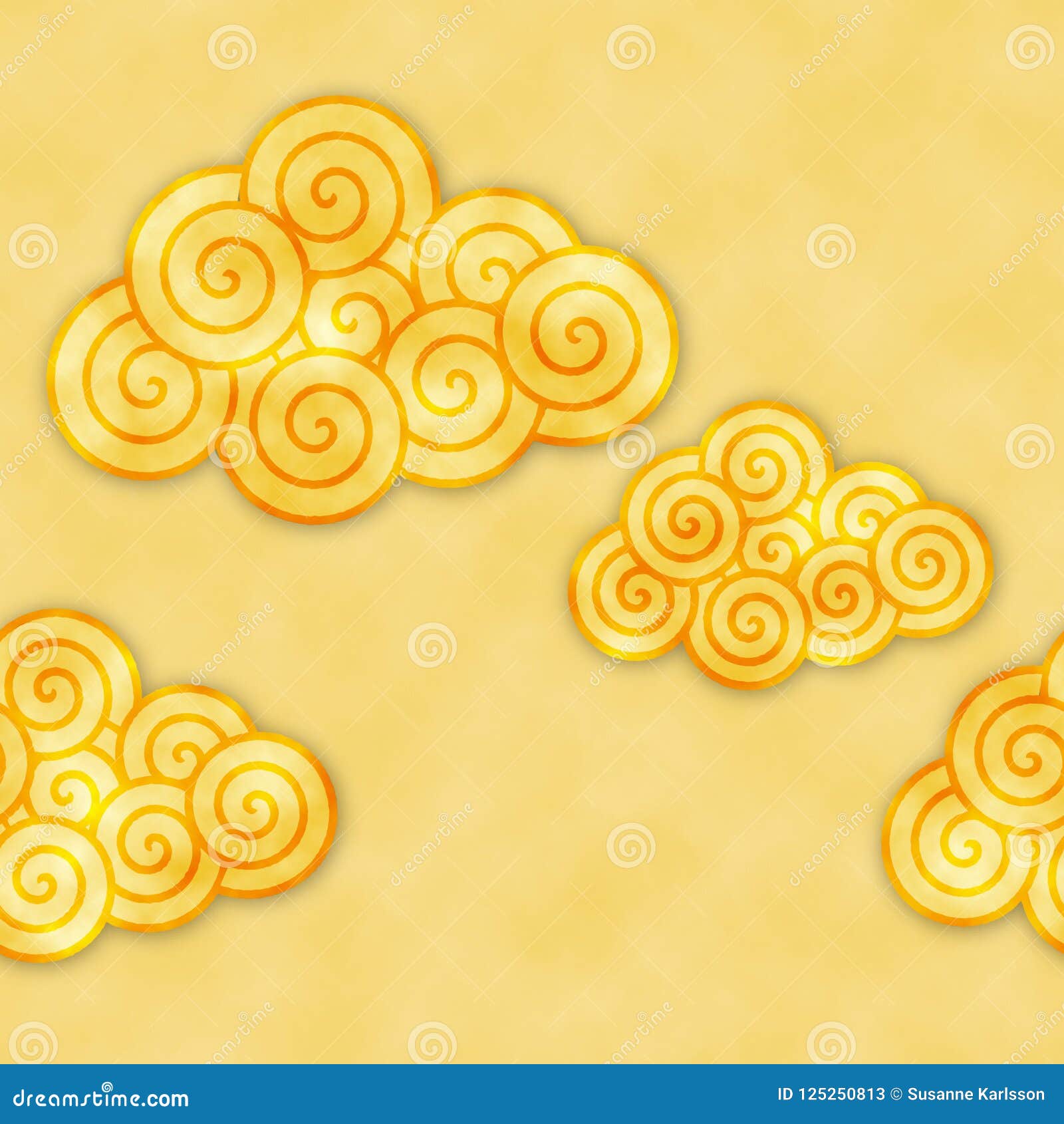 Yellow Stylized Decorative Watercolor Background Pattern Stock ...