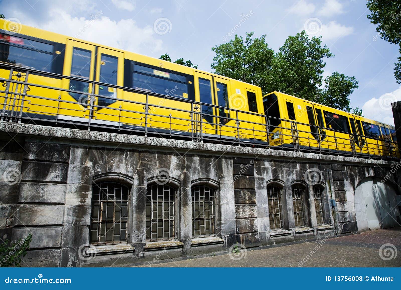 Yellow subway stock photo. Image of station, brick, railway - 13756008