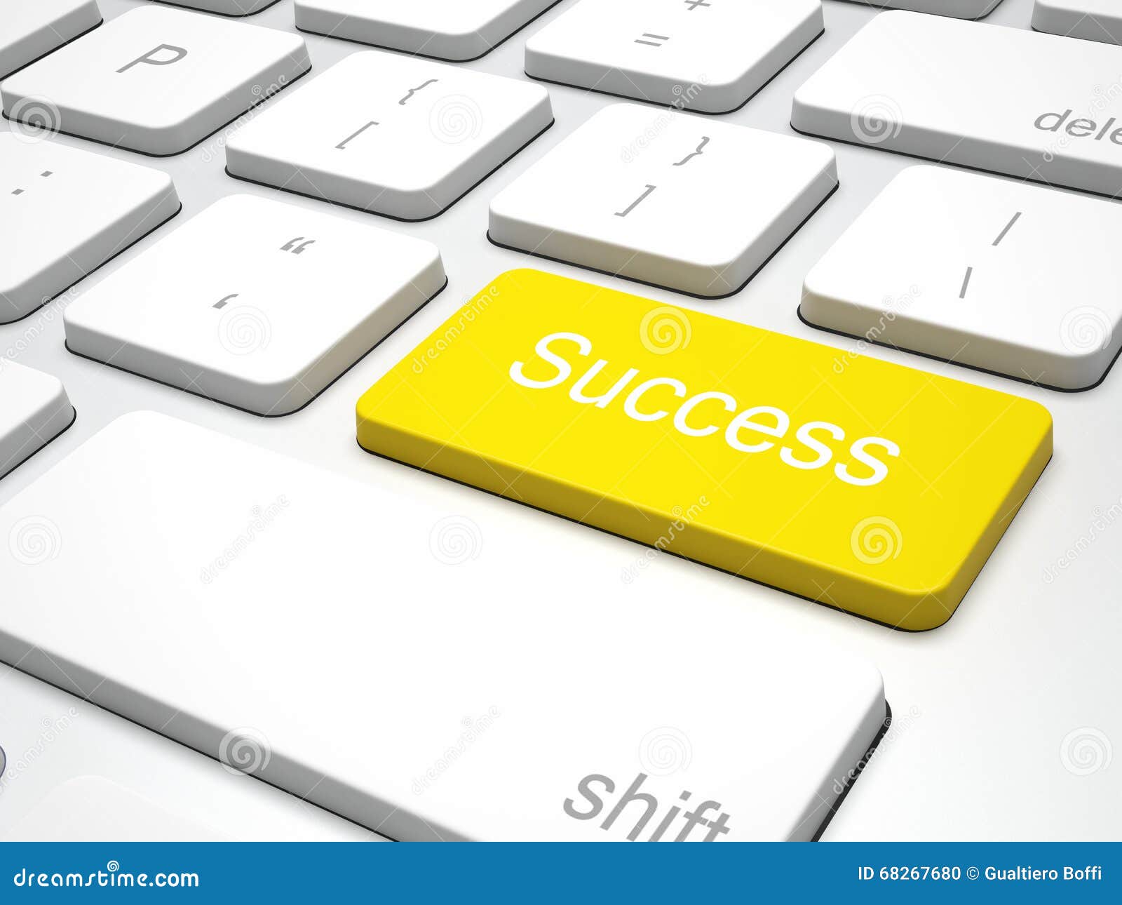 Yellow success button stock illustration. Illustration of concept ...