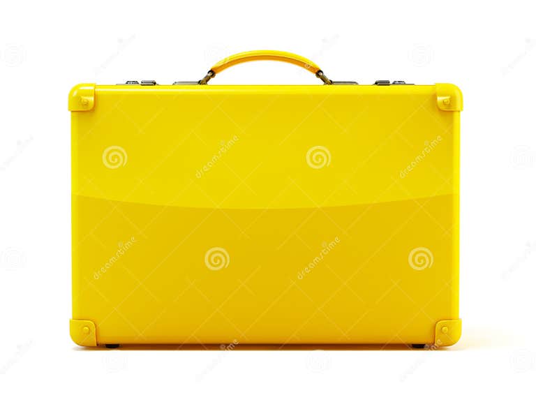 Yellow suitcase stock photo. Image of traveler, retro - 42817304