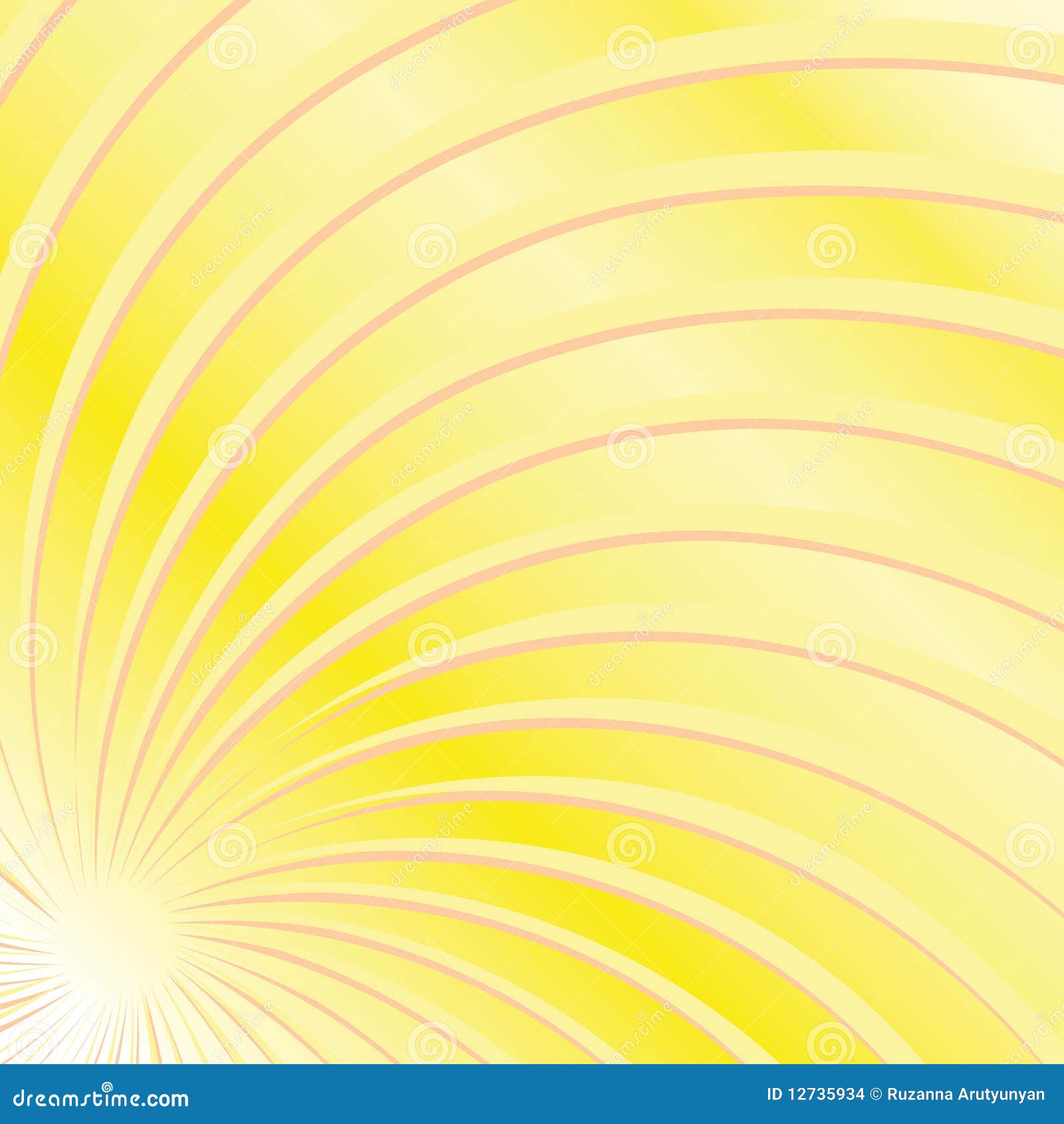 Yellow Sun Beams Vector Illustration | CartoonDealer.com #12735934