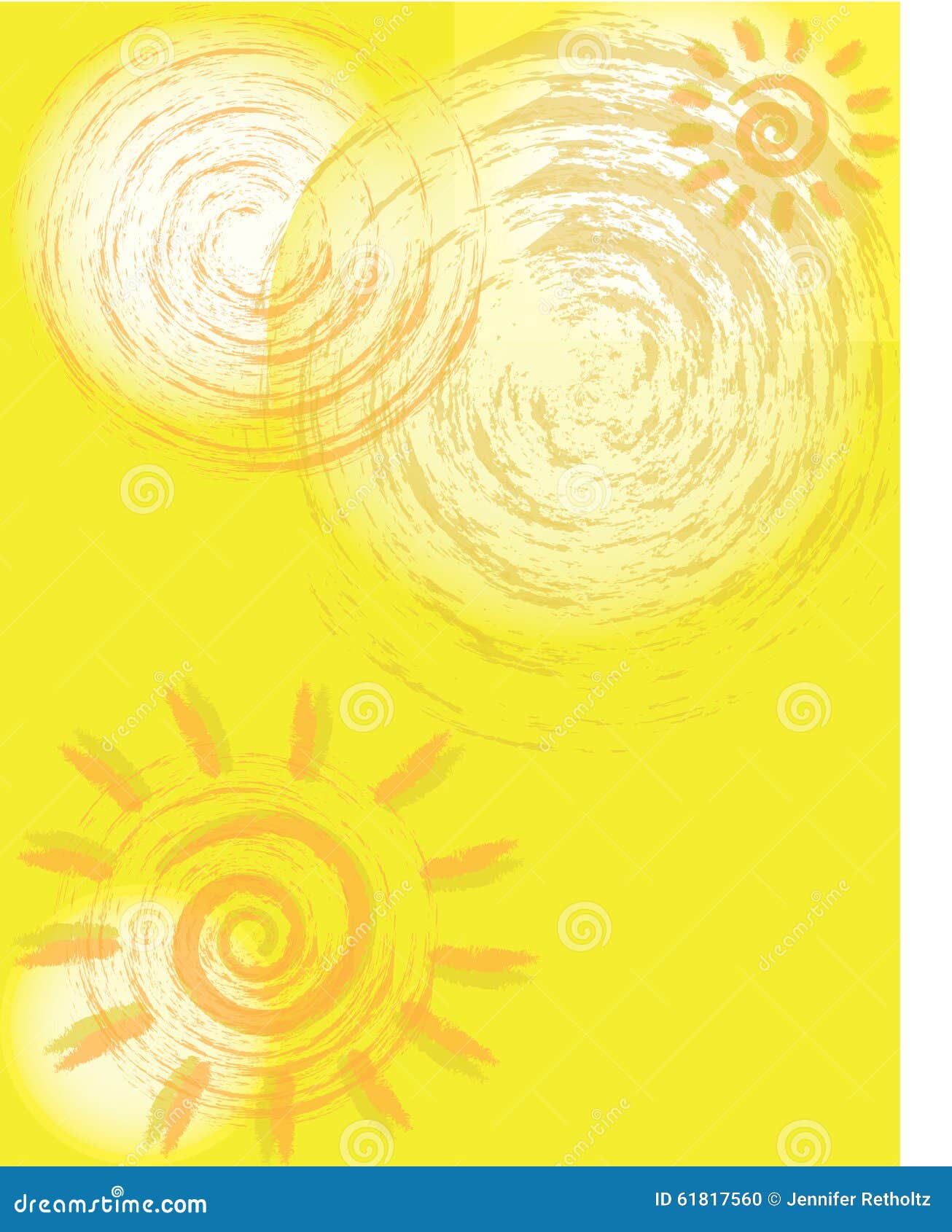 Yellow Sun Brochure Background Stock Illustration - Illustration of ...