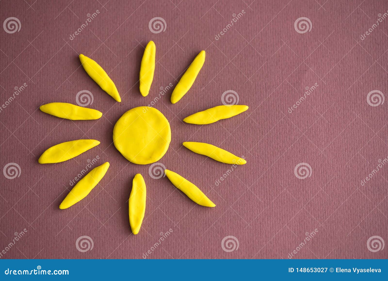 Yellow Sun on Brown Paper Texture Background Stock Image - Image of ...
