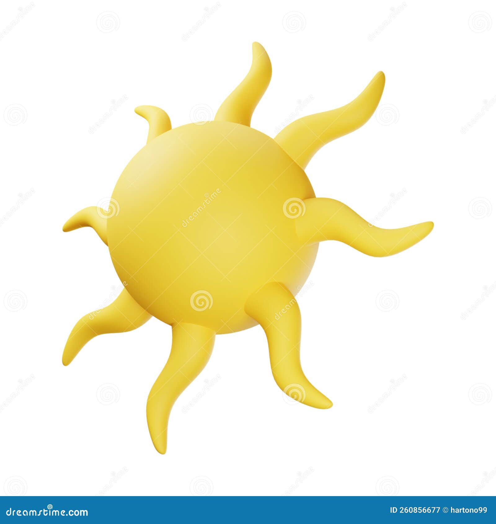 Yellow Sun 3D Illustration stock image. Illustration of environment ...