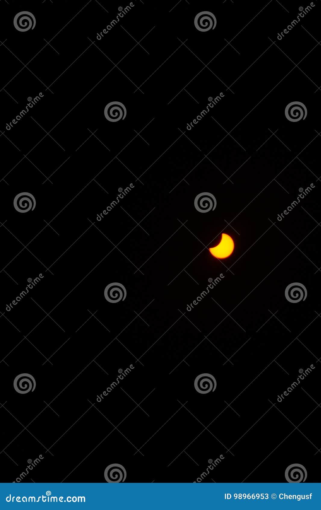 Yellow sun at eclipse stock image. Image of planet, glow - 98966953