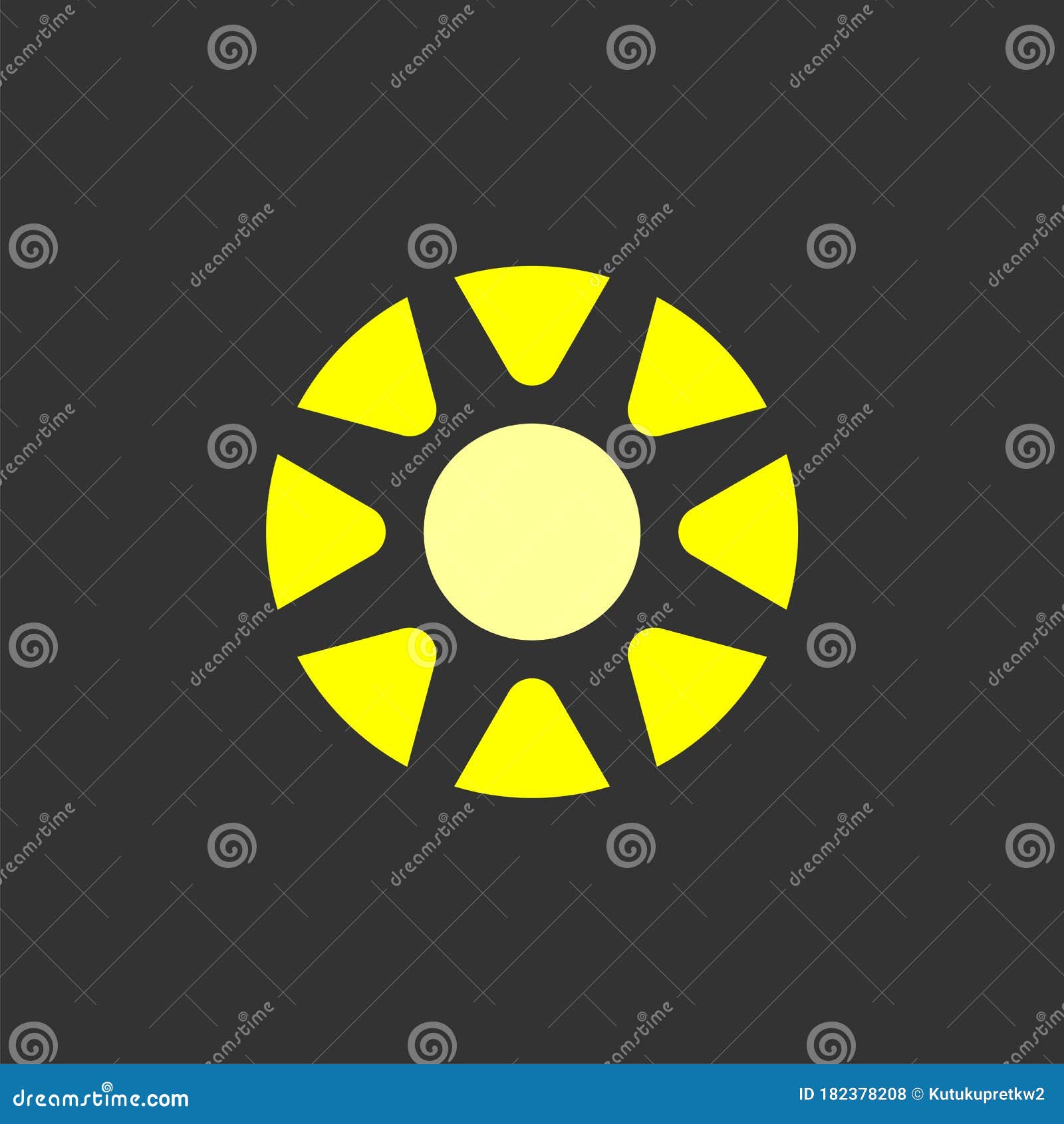 Yellow Sun Ornamental Logo Template Illustration Design. Vector EPS 10 ...