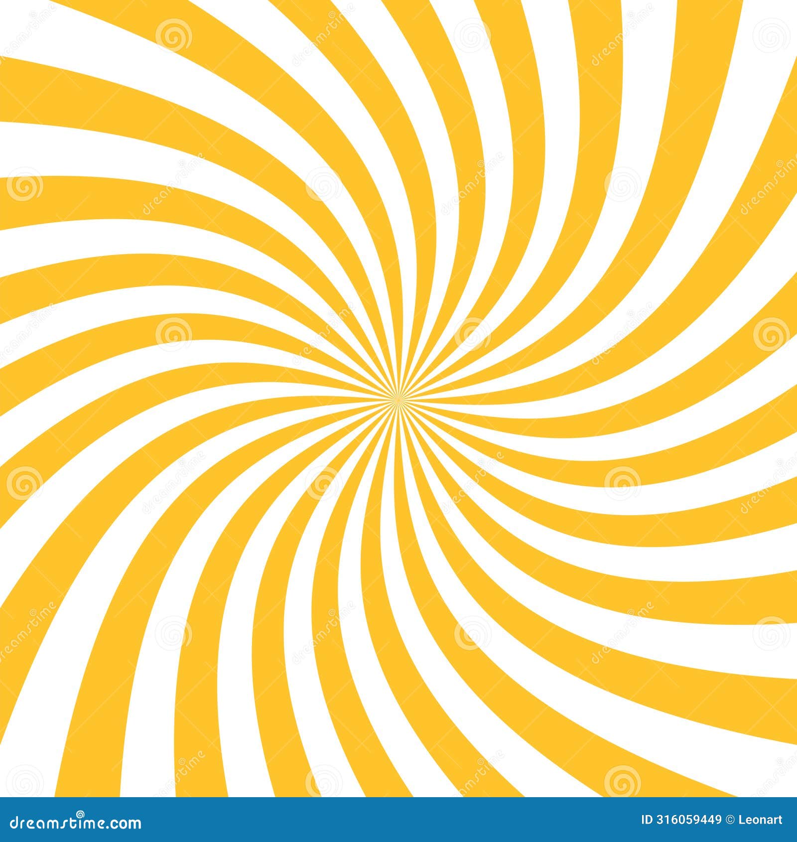 Yellow Sun Rays Background. Radial Swirl Abstract Lines Background ...