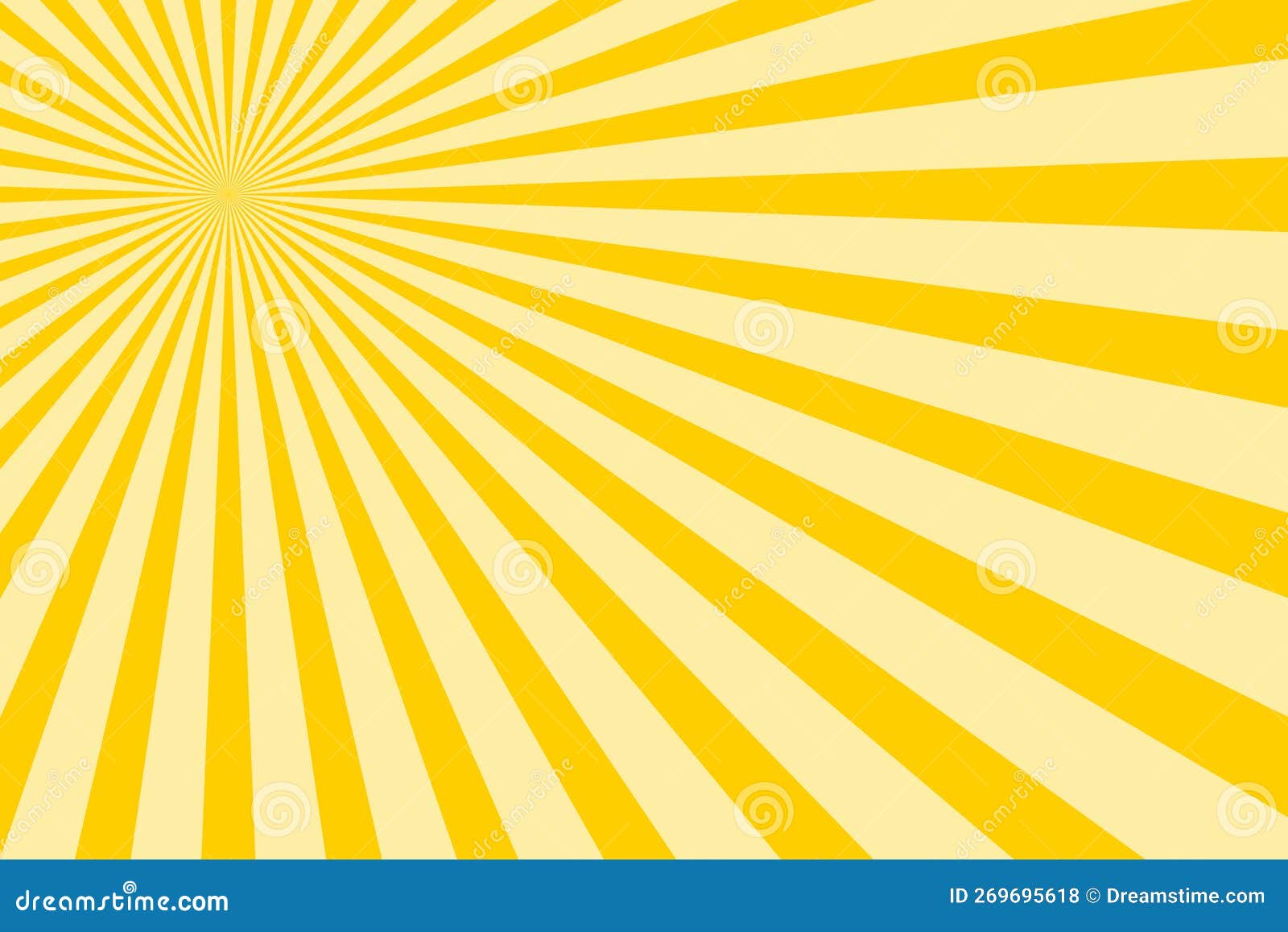 Yellow Sun Rays Vector Background Stock Vector - Illustration of ...