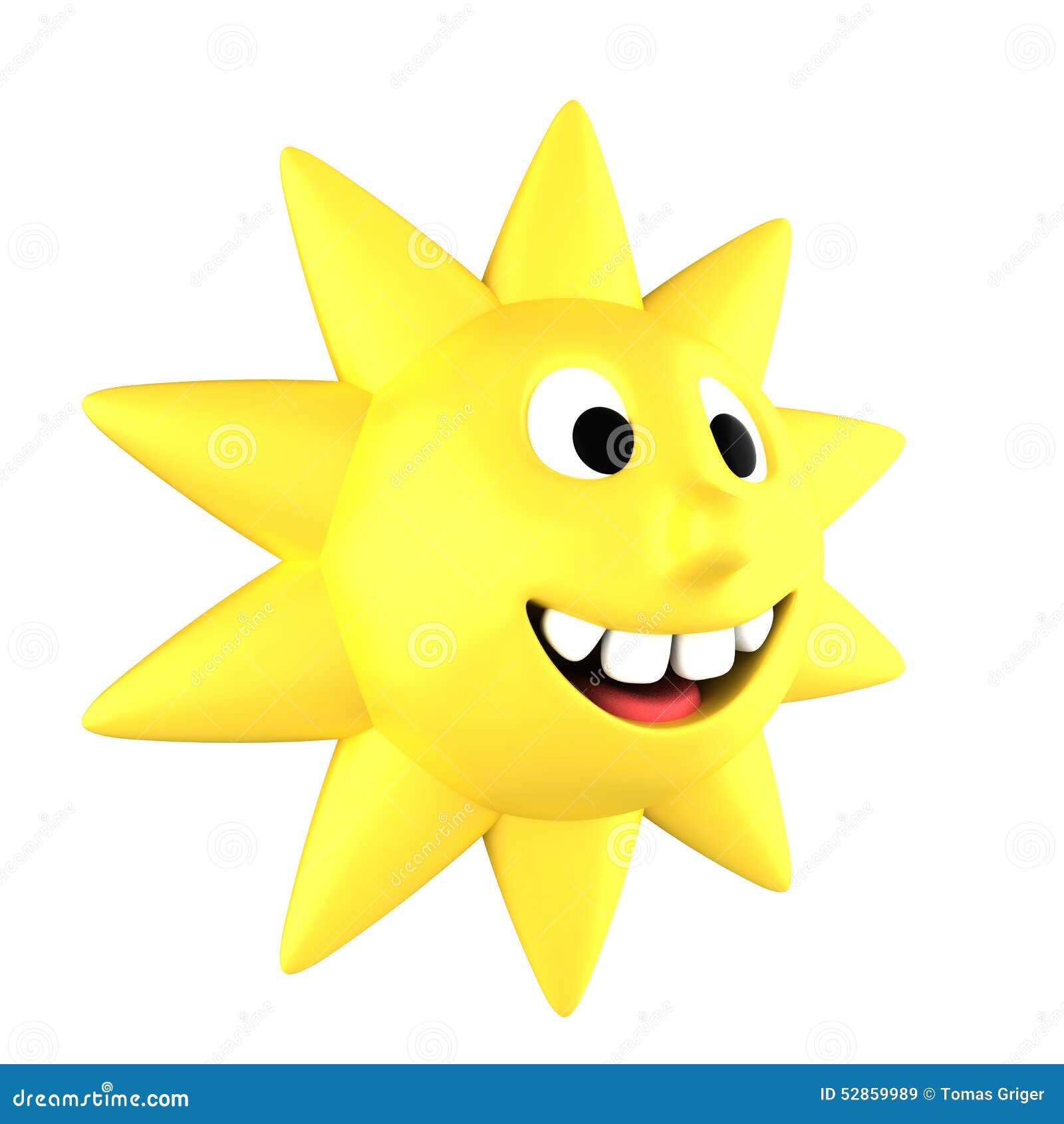 Yellow sun smiling stock illustration. Illustration of cheerful - 52859989