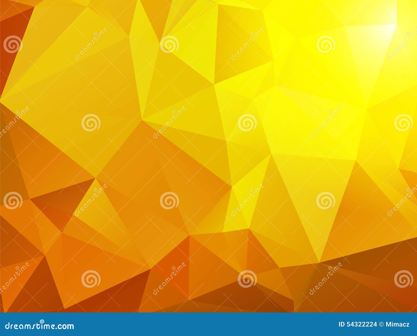 Yellow Sun Triangular Background Stock Vector - Illustration of orange ...