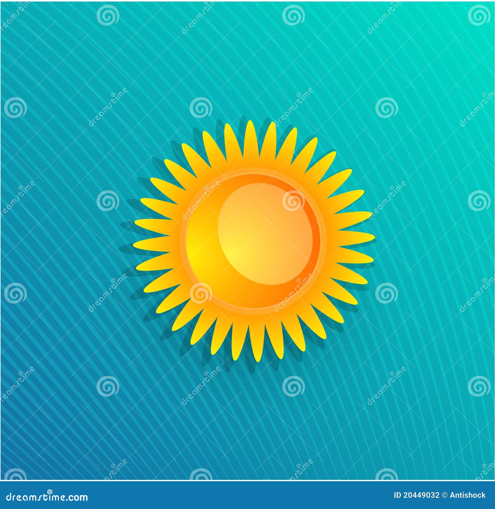 Yellow Sun Vector Background Stock Vector - Illustration of isolated ...