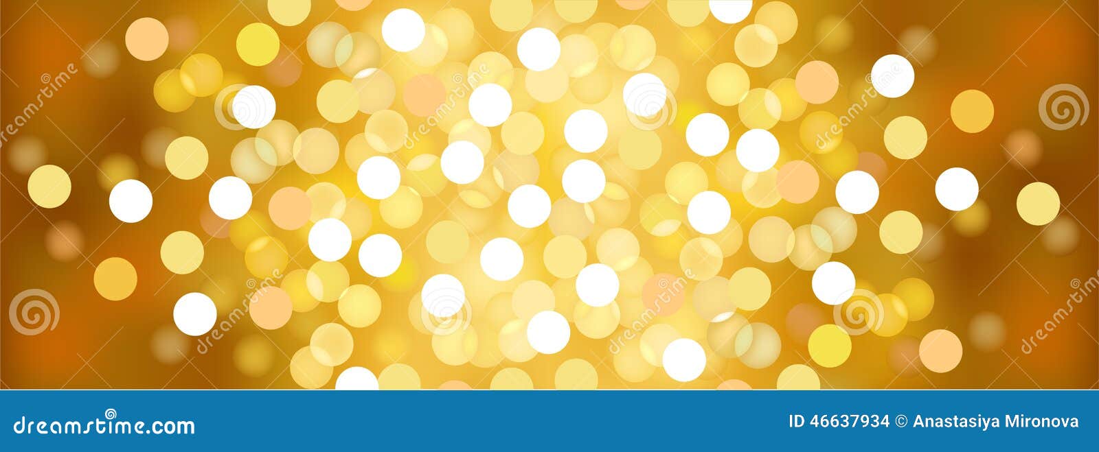 Yellow Sunny Festive Lights. Vector Background. Stock Vector ...