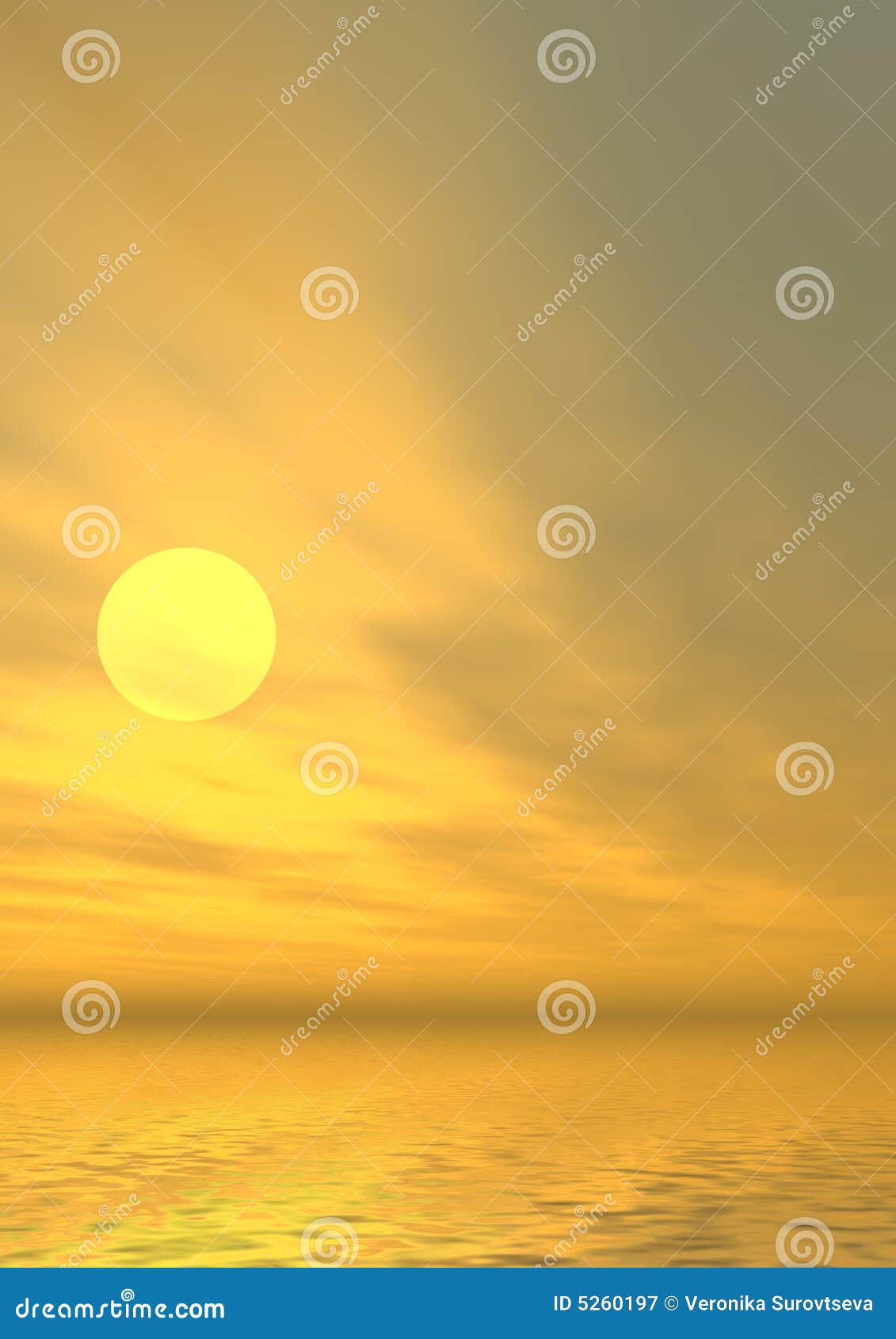 Yellow sunset background stock illustration. Illustration of ...