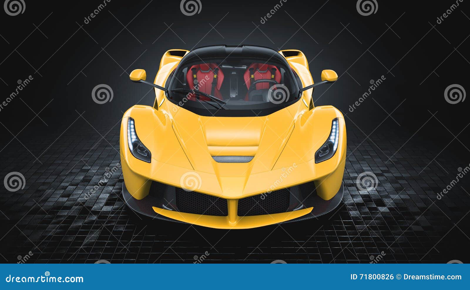 Red Supercar - Front Studio View Editorial Photo | CartoonDealer.com ...