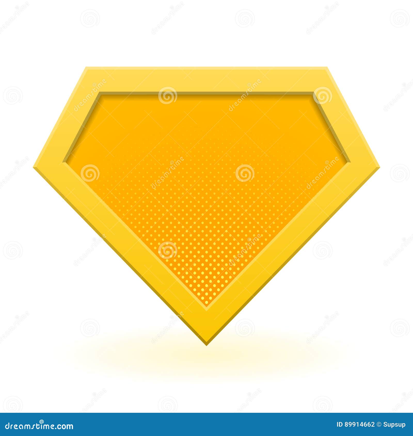 Yellow Superhero Logo Template. Stock Vector - Illustration of ...