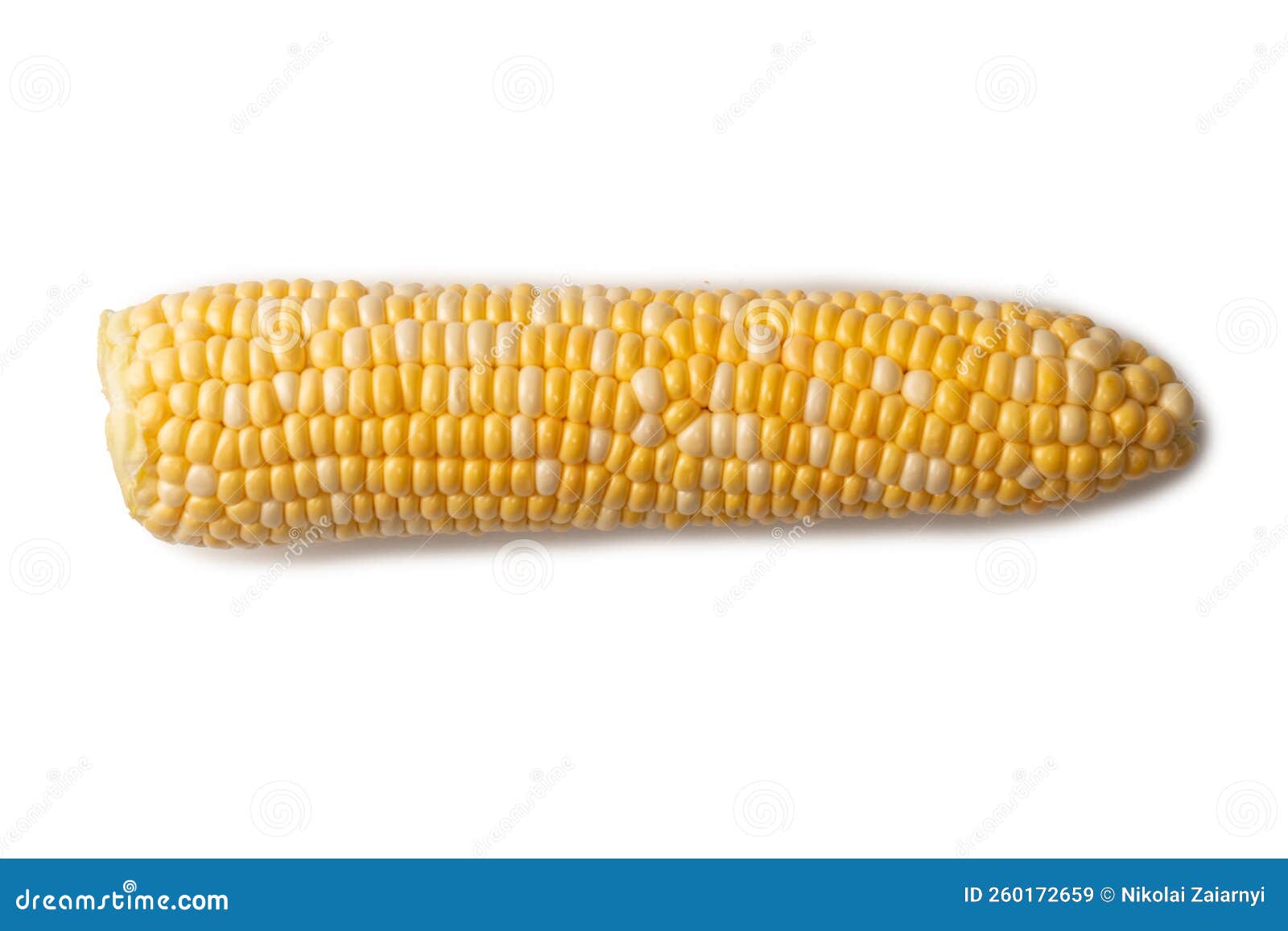 Yellow Sweet Corn Isolated on White Background. Copyspace Stock Image ...