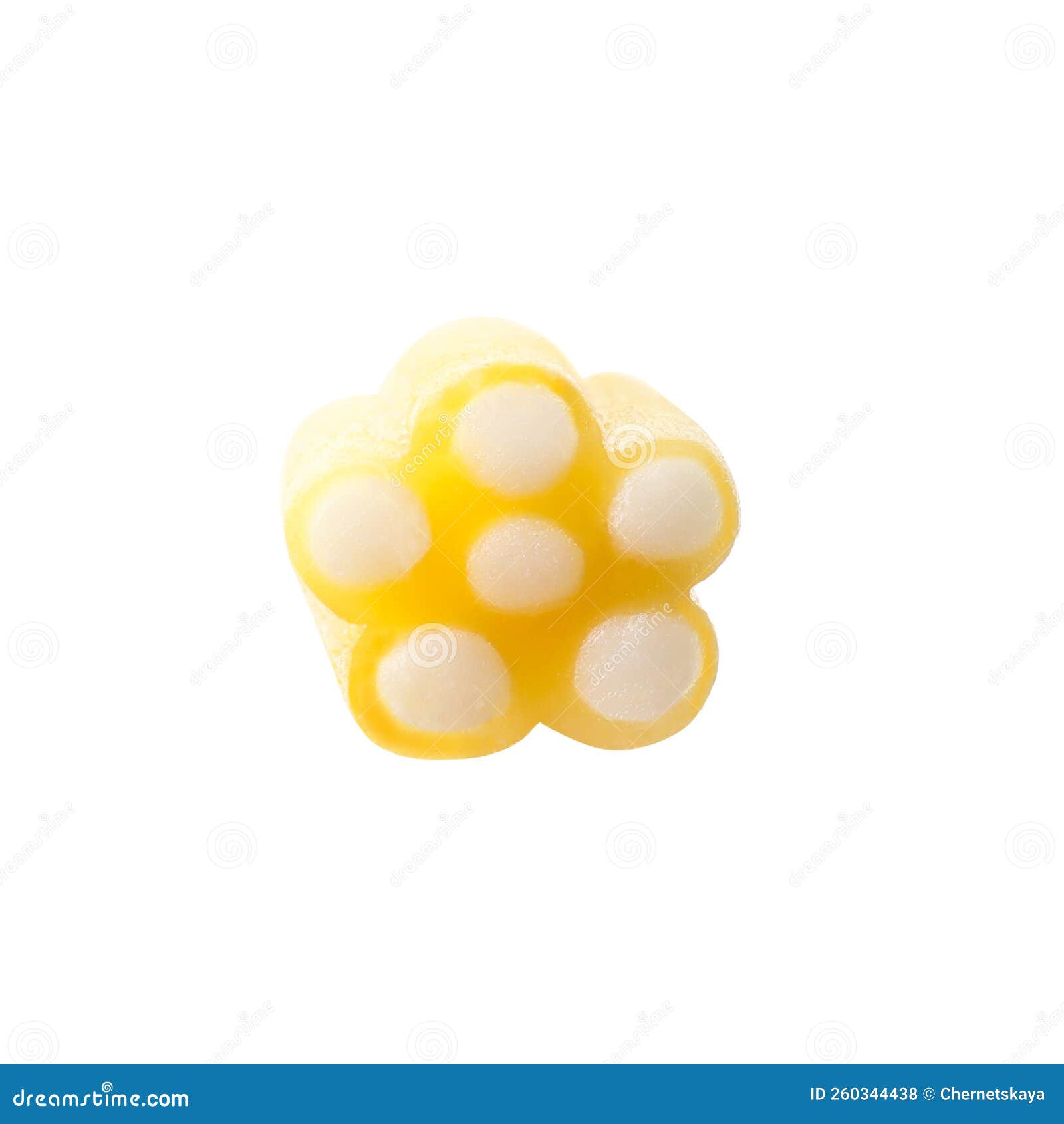 Yellow Sweet Jelly Candy on White Background Stock Photo - Image of ...
