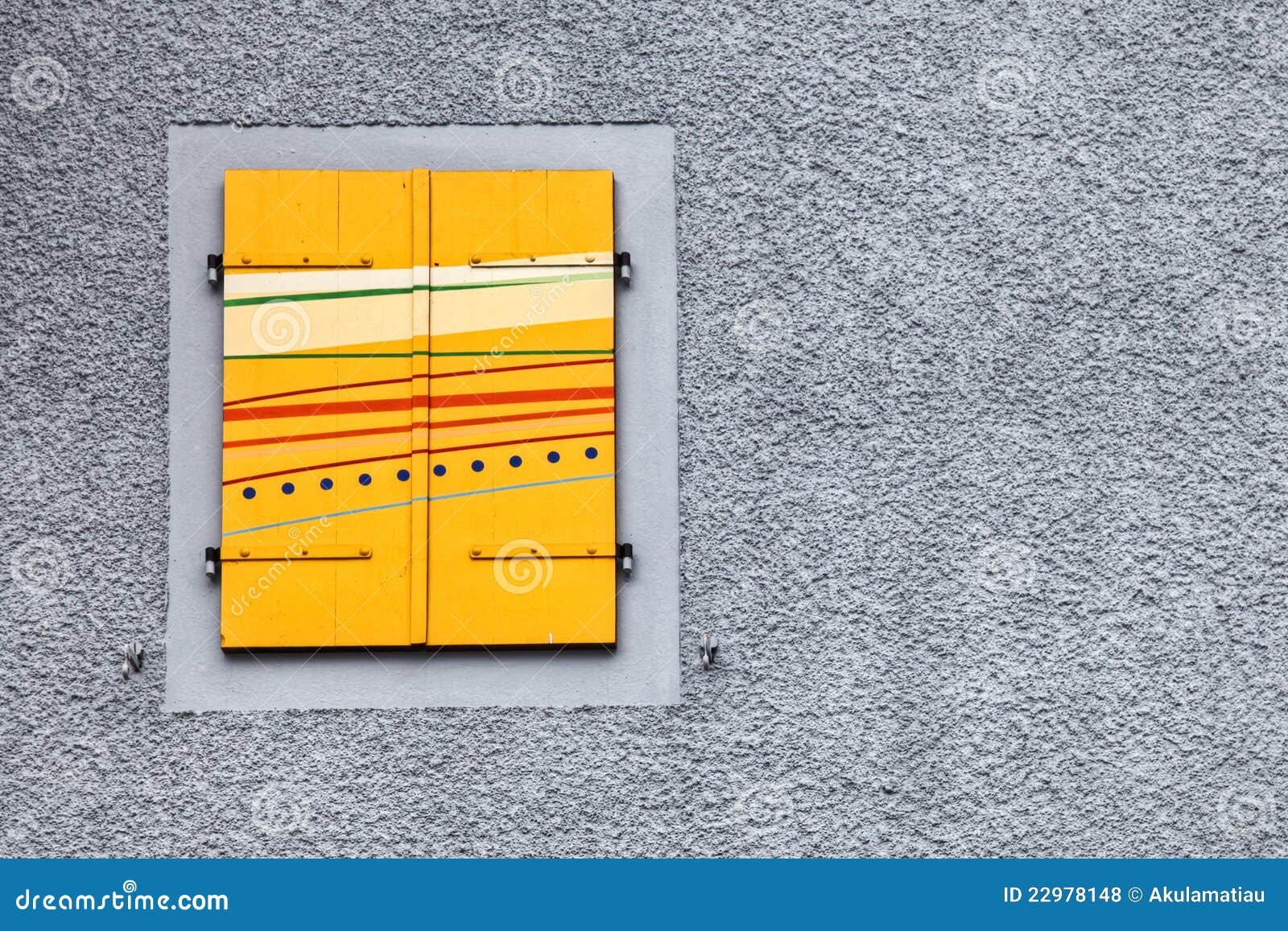 Yellow Swiss Window Shutter Stock Photo - Image of shutters, rural ...