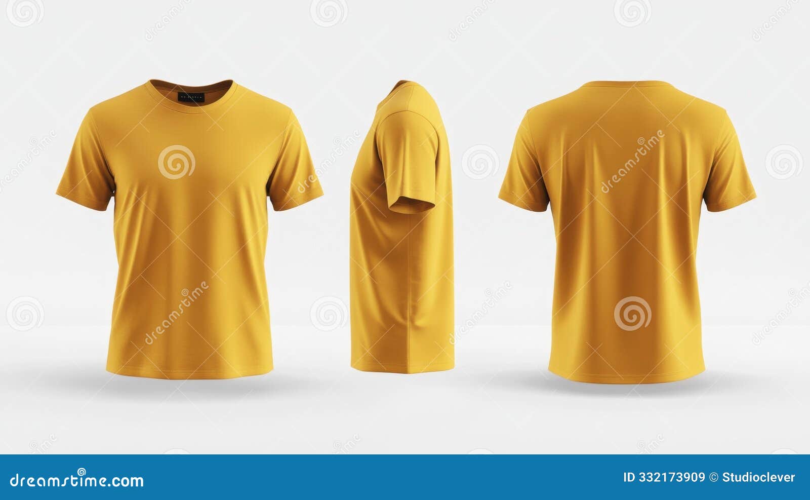 Yellow T-shirt Design on Display Generative AI Stock Illustration ...