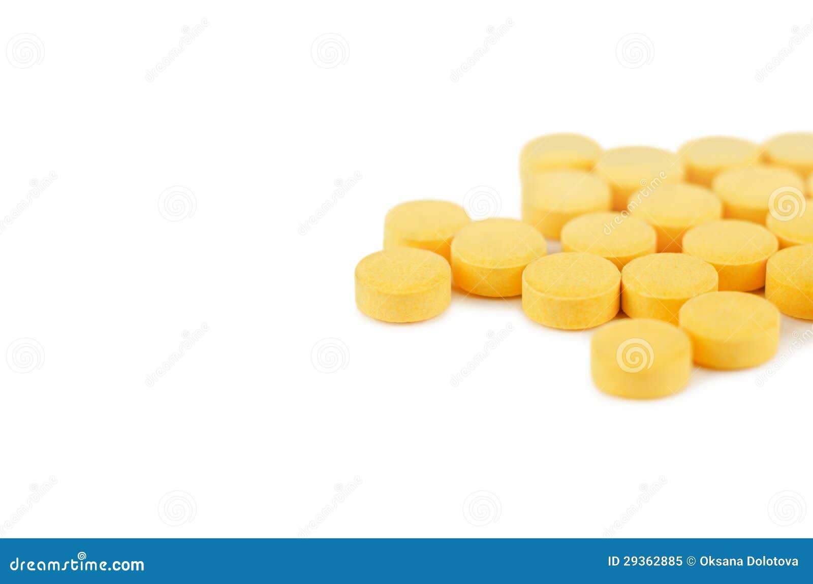 Yellow tablets stock image. Image of drug, heap, drink - 29362885