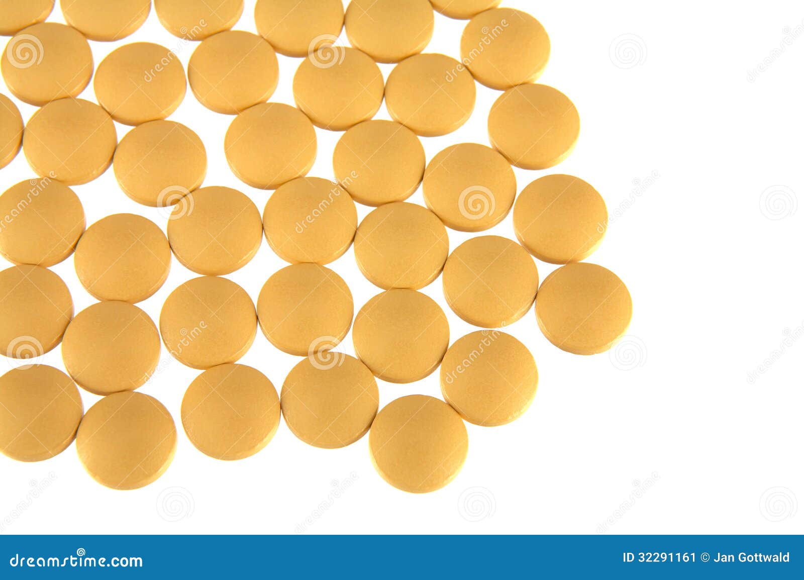 Yellow tablets stock image. Image of vitamin, capsule - 32291161