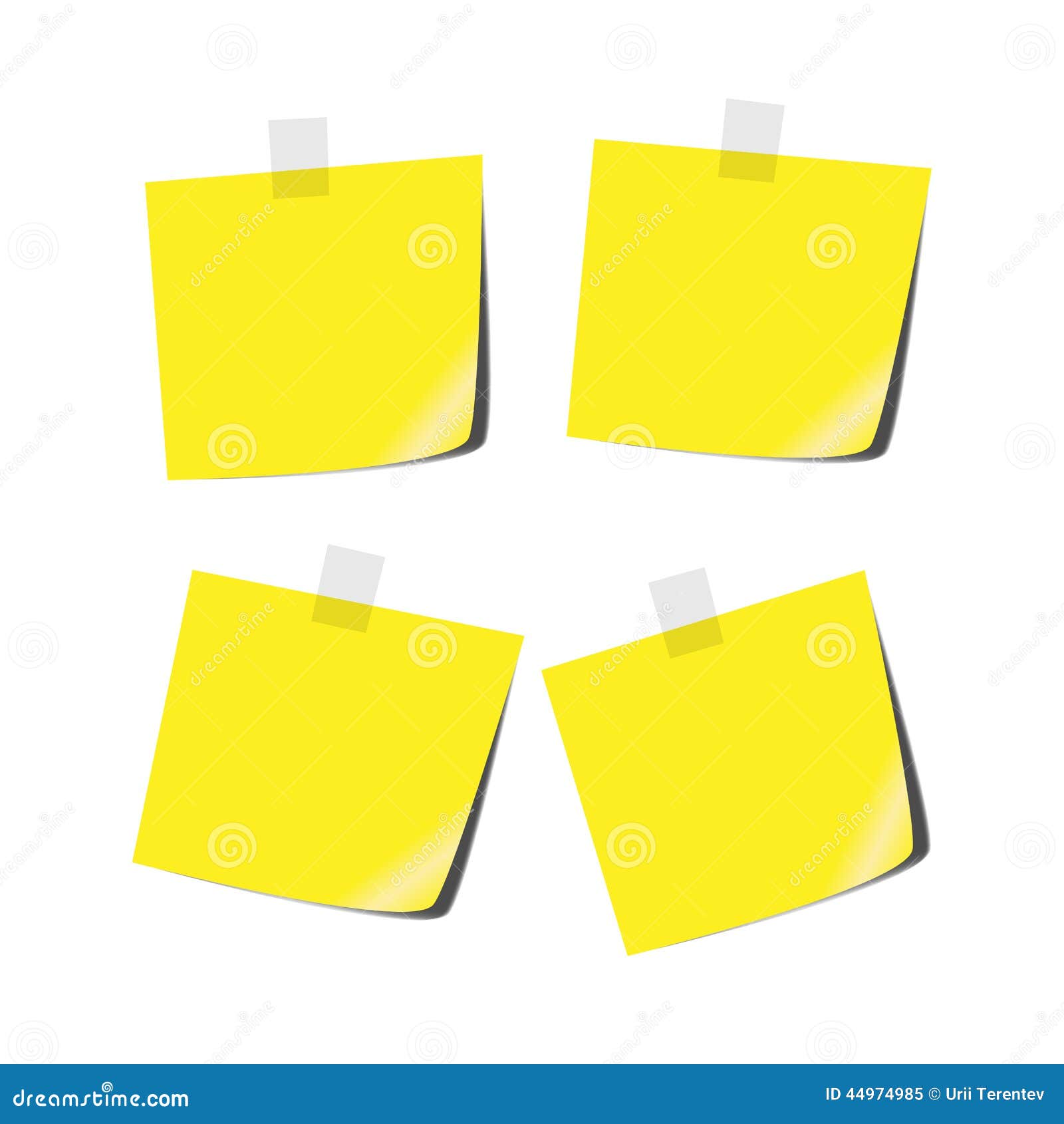 Yellow tabs stock vector. Illustration of white, copy - 44974985