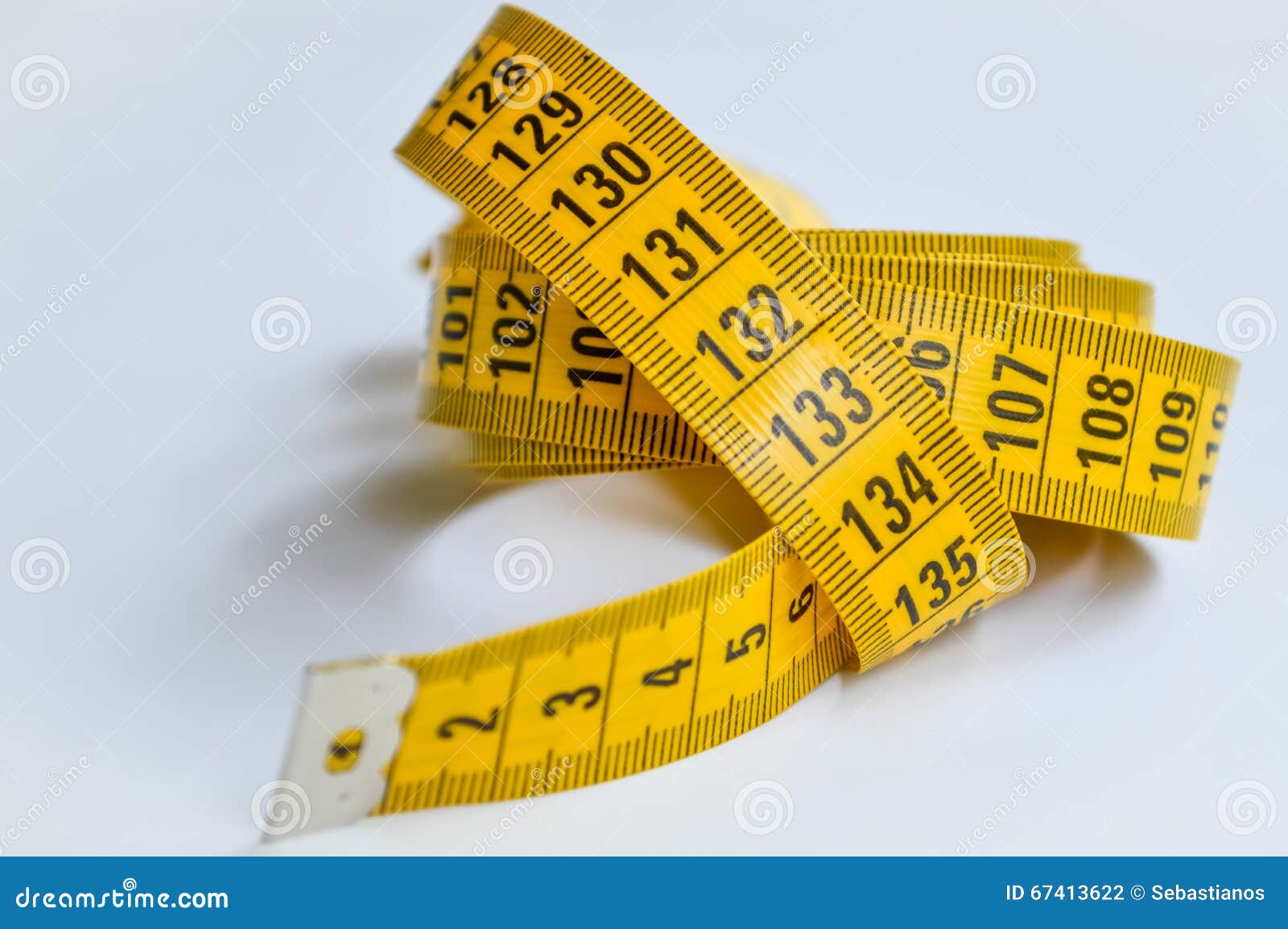 Yellow tailor meter stock photo. Image of volute, measurement - 67413622