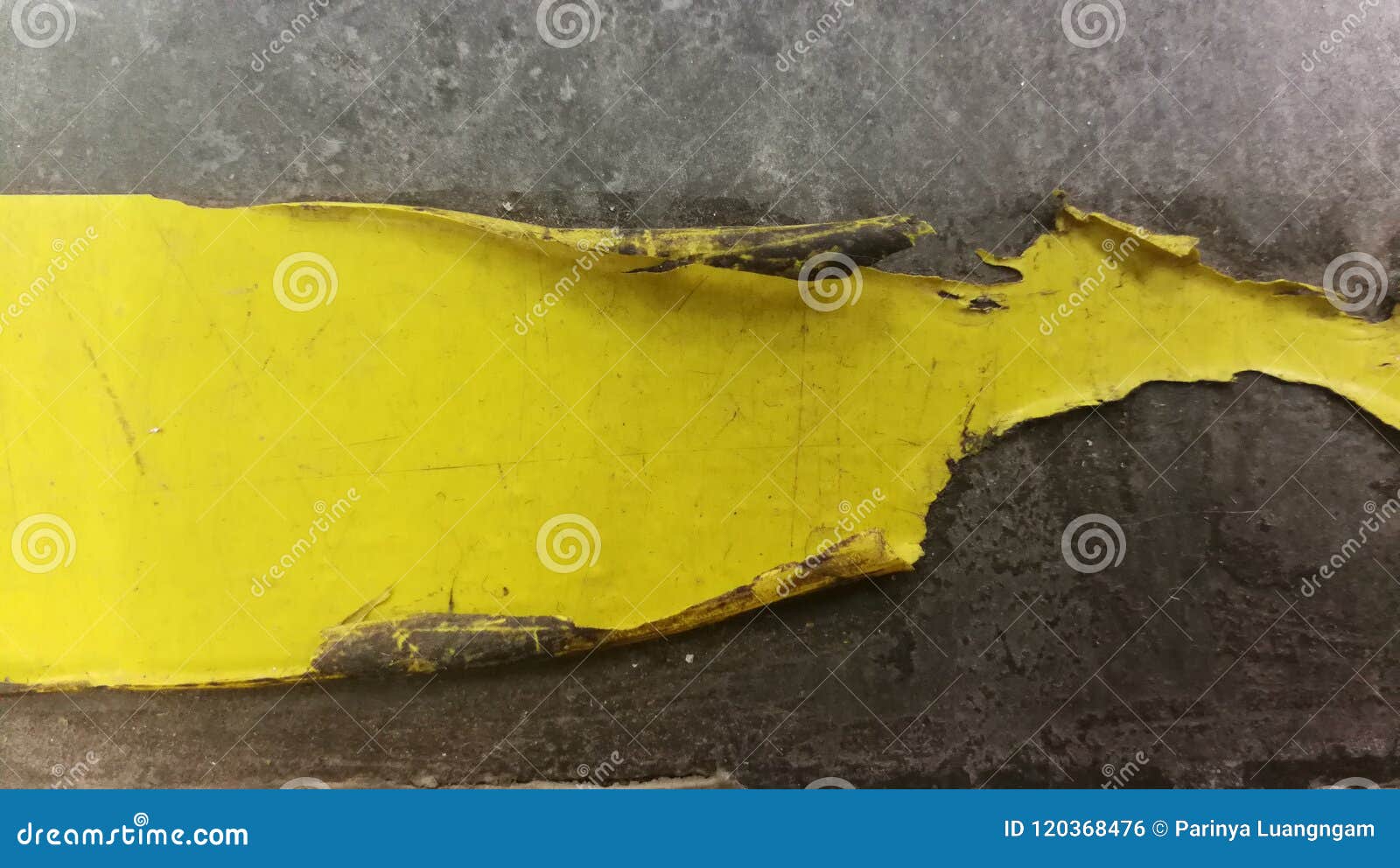 Yellow tape broken stock photo. Image of yellow, broken - 120368476