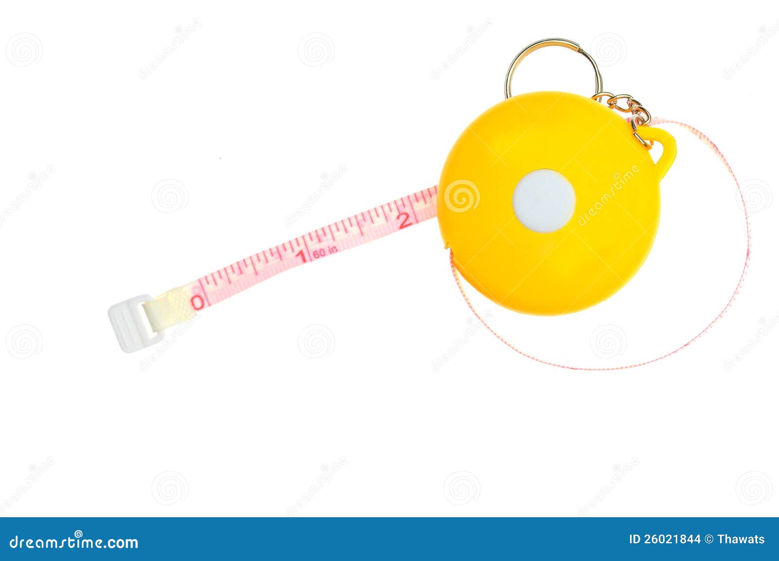 Yellow tape-line stock photo. Image of tool, line, spiral - 26021844