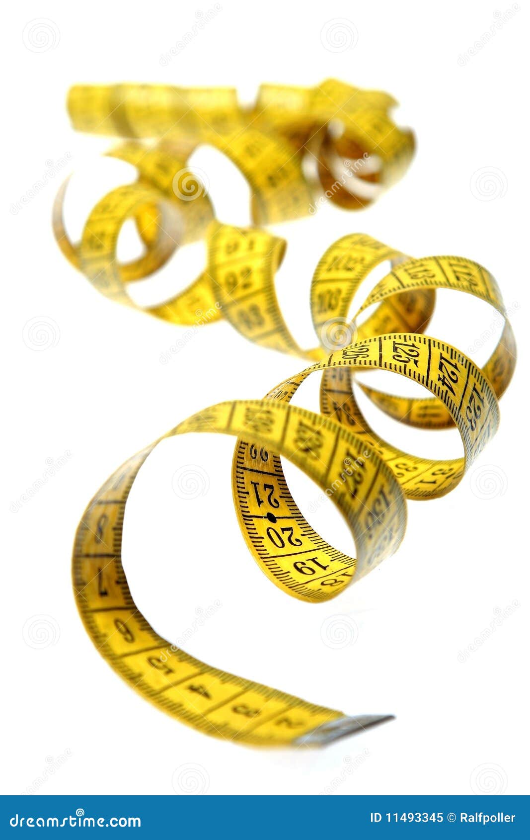 Yellow tape measure stock image. Image of length, long - 11493345
