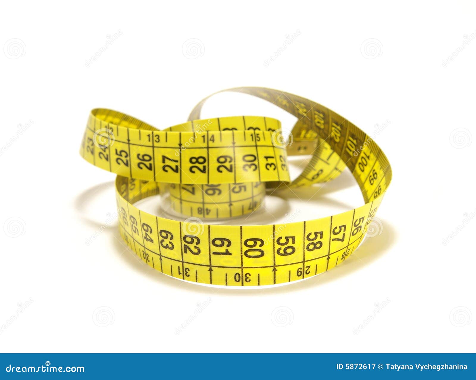 Yellow tape measure stock image. Image of slim, rolled - 5872617