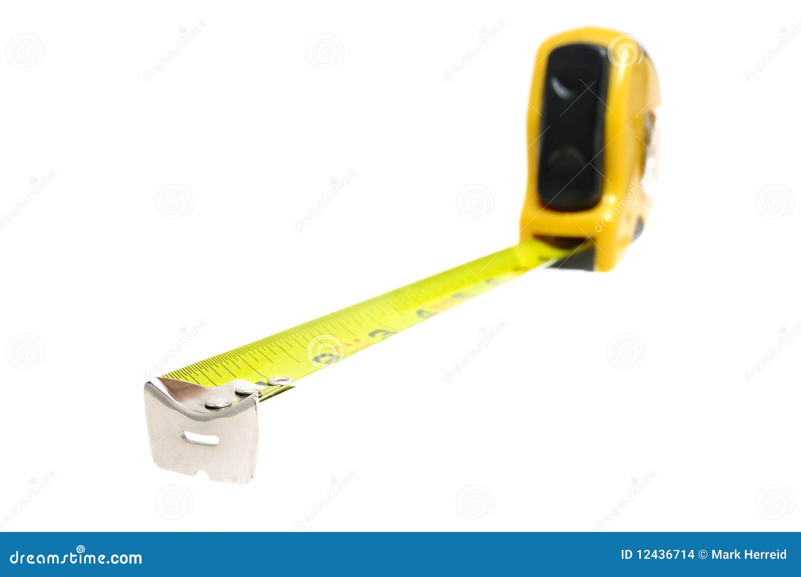 Yellow Tape Measure with Shallow Depth of Field Stock Photo - Image of ...