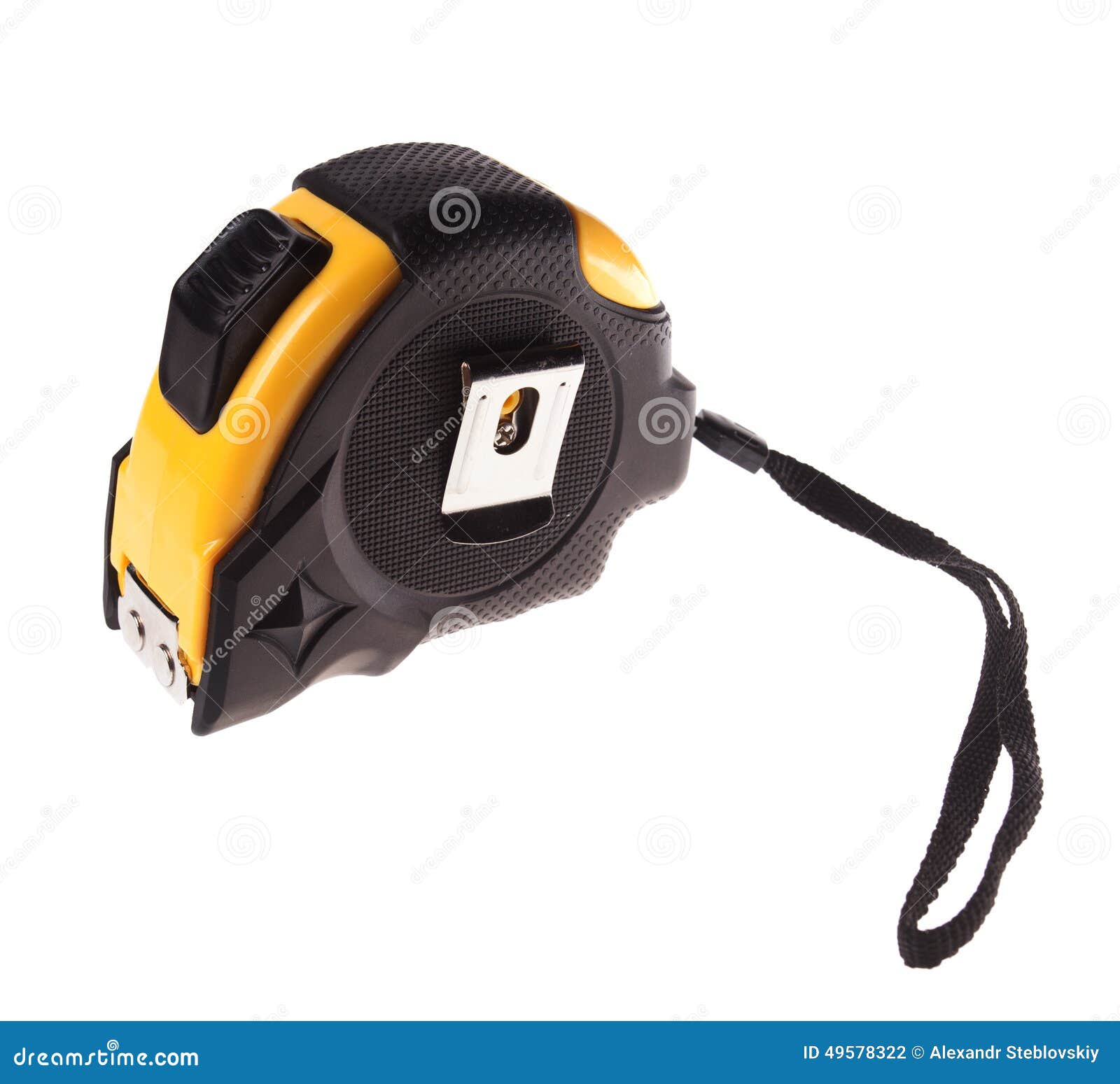 Yellow tapeline stock photo. Image of measuring, backgrounds - 49578322