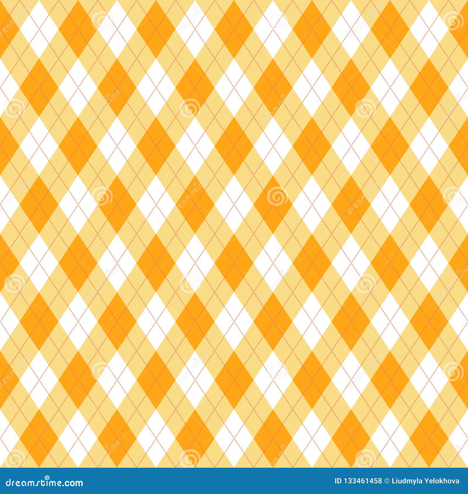 Yellow Tartan Vector Seamless Pattern Stock Illustration - Illustration ...